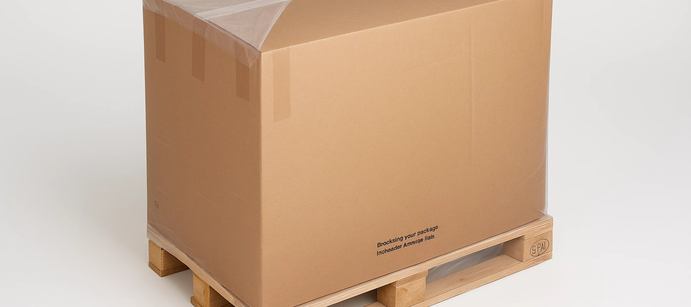 Pallet cover film made of LDPE – transparent & customisable | tbs-pack GmbH