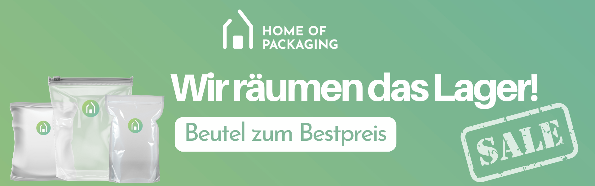 Warehouse sale of packaging materials
